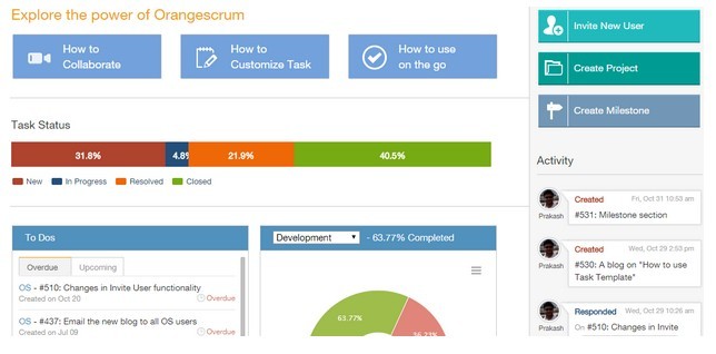 Meet the new Orangescrum Dashboard - Project Management Blog